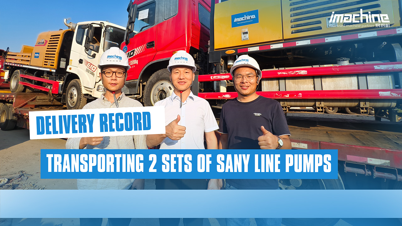 Delivered 2 sets of Concrete Line Pumps - Hunan imachine Technology Co ...